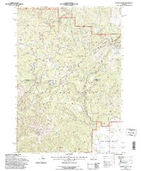 Hi-Res Interactive Map of Ochoco Butte, Wheeler County, OR in 1992 | Pastmaps